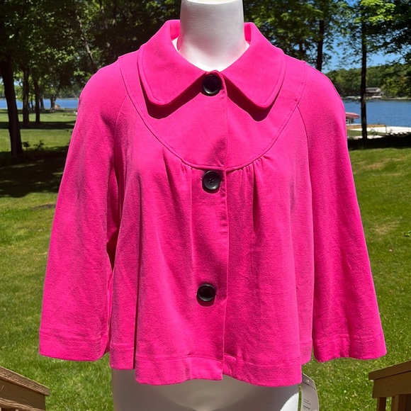 Notations | Jackets & Coats | Nwt Notations Cropped Swing Jacket L ...